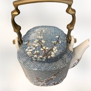 Shafford | Kitchen | Vtg Shafford Fine Porcelain Brass Handle Floral ...